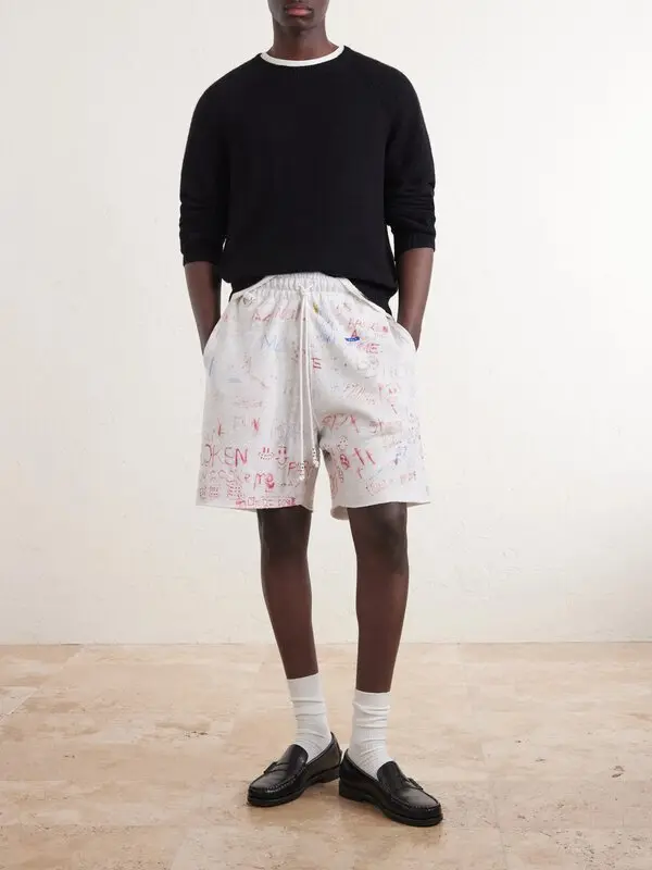 PALY HOLLYWOOD Joshua Tree Printed Cotton-jersey Shorts
