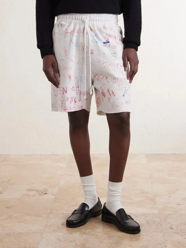 PALY HOLLYWOOD Joshua Tree Printed Cotton-jersey Shorts