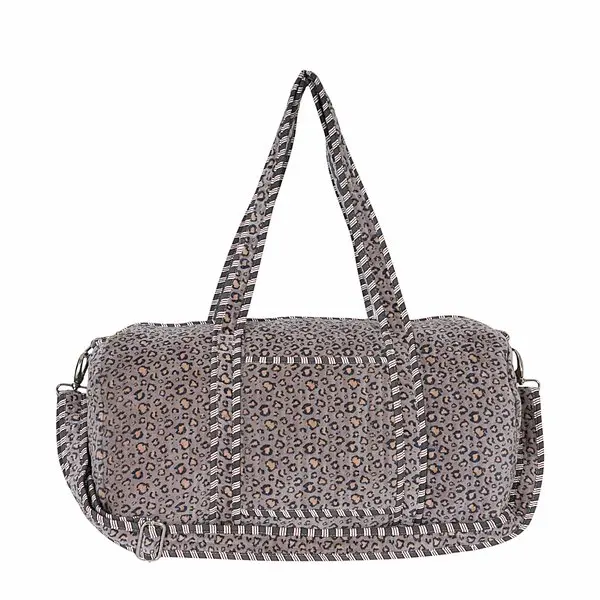 CYC Velvet Leopard Weekender Bag - Grey