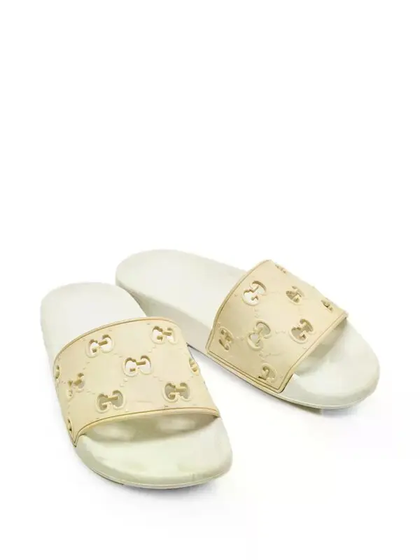 Gucci Gg Motif Pool Slides