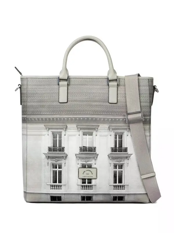 Karl Lagerfeld Rue St-guillaume Maison De Karl Tote Bag - Grey