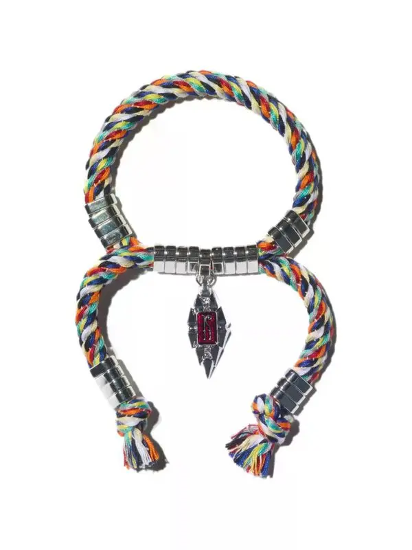 KIKO KOSTADINOV Embellished Rope Bracelet - Silver