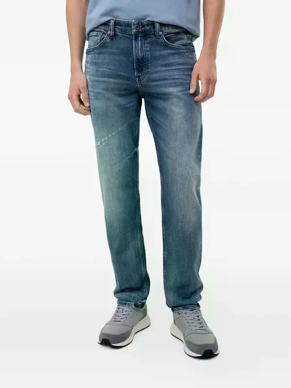 BOSS Distressed Faded Jeans