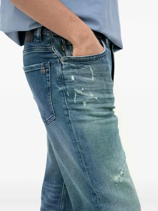 BOSS Distressed Faded Jeans