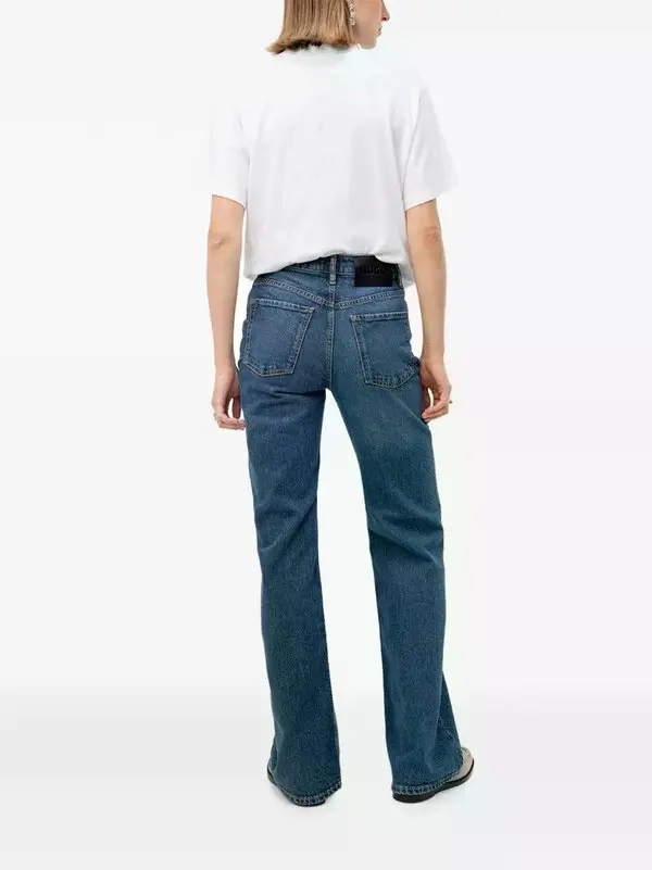 Hugo Straight-leg Jeans With Logo Patch
