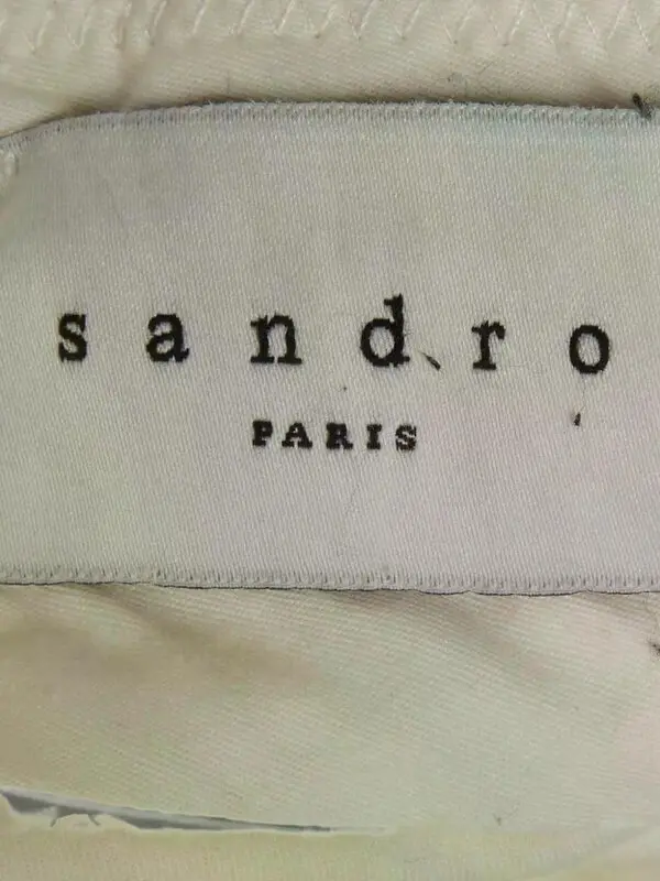 Sandro Gabardine Straight Cut Trousers