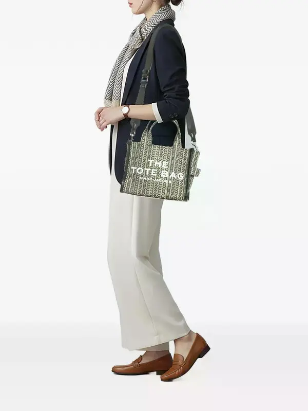 Marc Jacobs Small The Monogram Jacquard Tote Bag - Grey