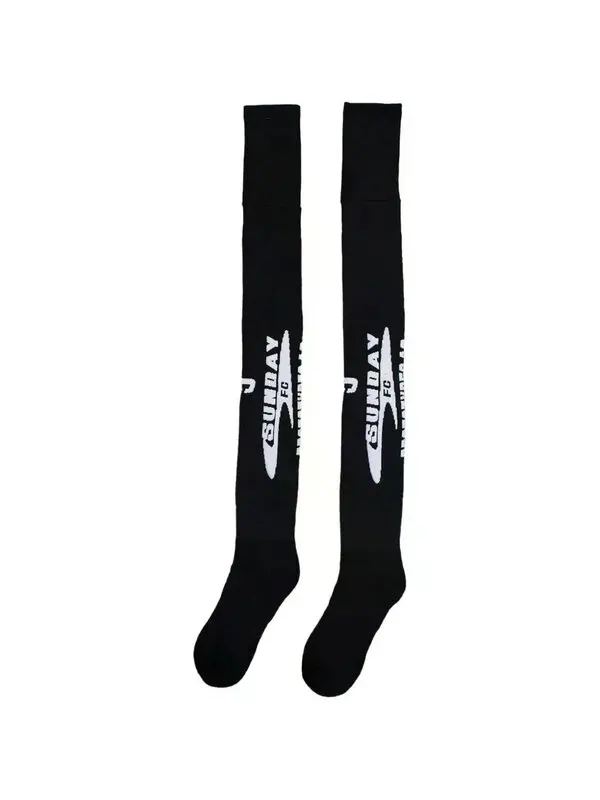 PROTOTYPES Logo-print Over-the-knee Socks