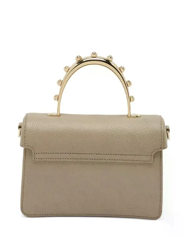 AIGNER Small Genoveva Leather Tote Bag - Neutrals
