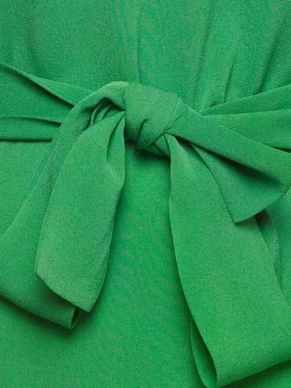 Diane Von Furstenberg Belted Silk Midi Dress - Green