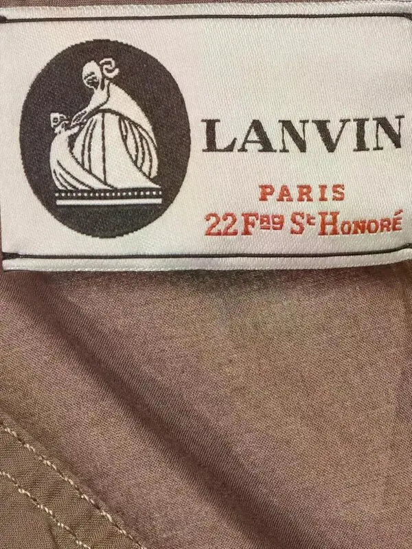 LANVIN Draped Knotted Mini Dress