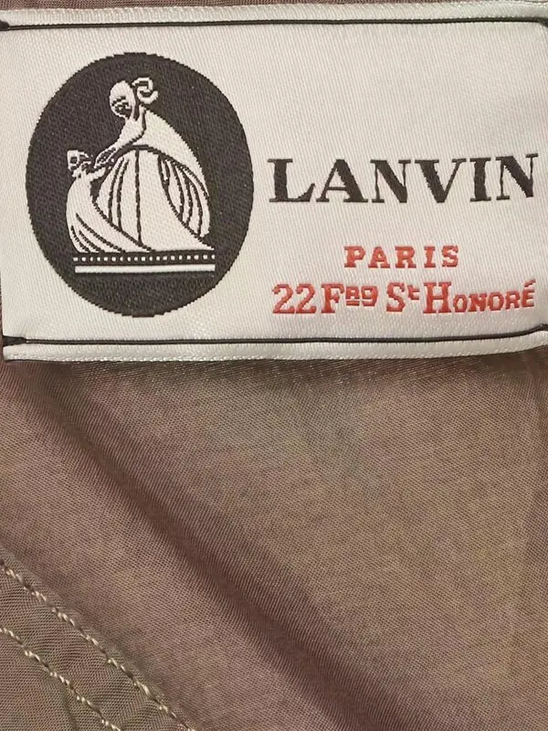 LANVIN V-neck Sleeveless Draped Mini Dress