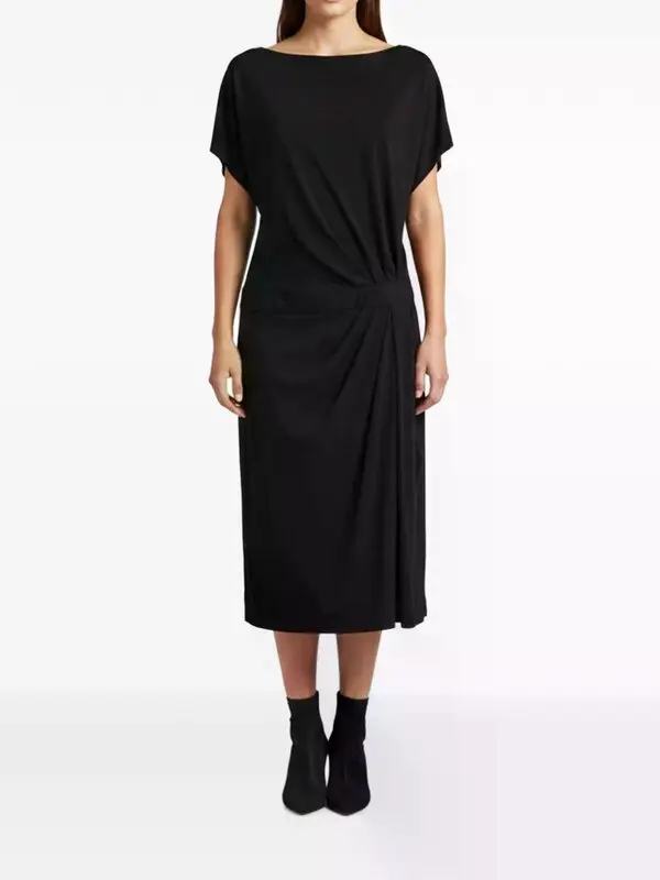 Escada Draped Jersey Midi Dress