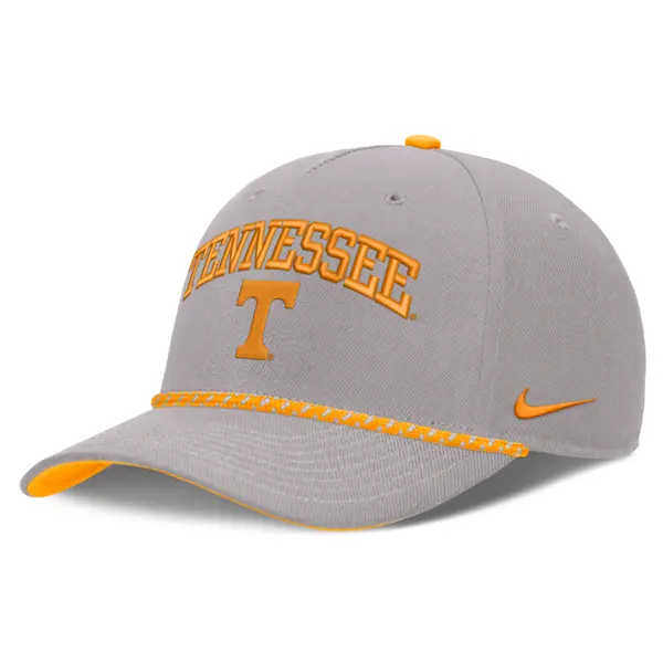 Nike Tennessee Primetime Rise Rope College Adjustable Hat - Grey