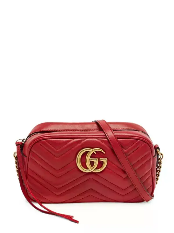Gucci Gg Marmont Camera Bag - Red