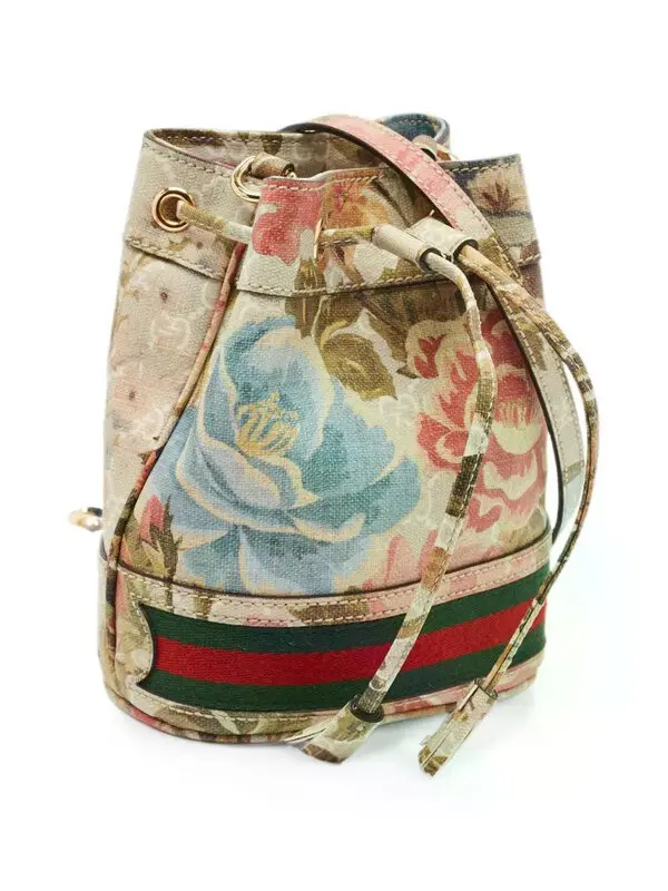 Gucci Ophidia Water Flora Small Bucket Bag