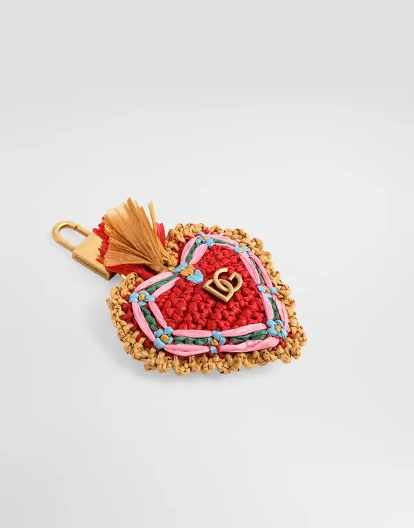 Dolce & Gabbana Keyring With Raffia Charm