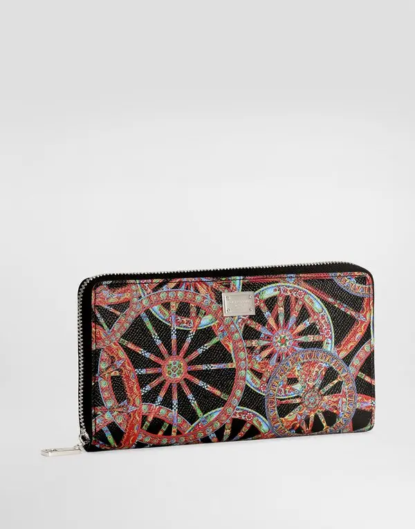 Dolce & Gabbana Carretto-print Calfskin Wallet