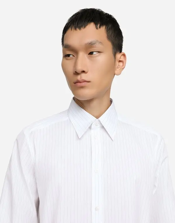 Dolce & Gabbana Striped Cotton Martini-fit Shirt