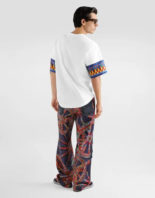 Dolce & Gabbana Cotton T-shirt With Carretto-print