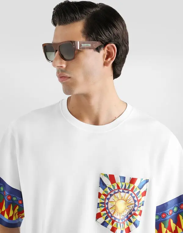 Dolce & Gabbana Cotton T-shirt With Carretto-print