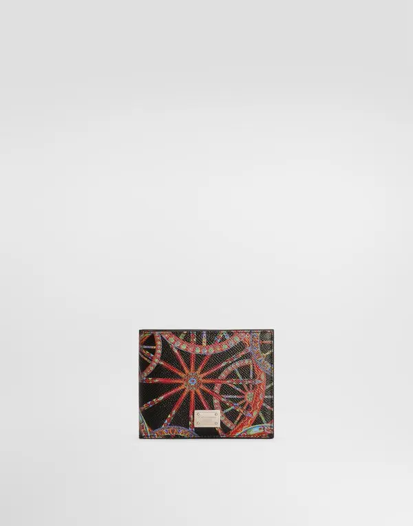Dolce & Gabbana Carretto-print Calfskin Wallet - Multicolor