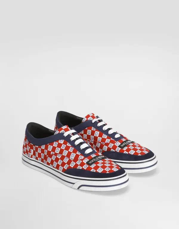 Dolce & Gabbana Dg Sailing Sneakers In Printed Canvas