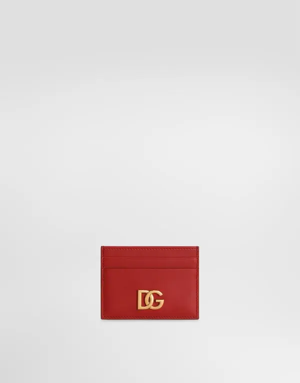 Dolce & Gabbana Calfskin Card Holder - Red