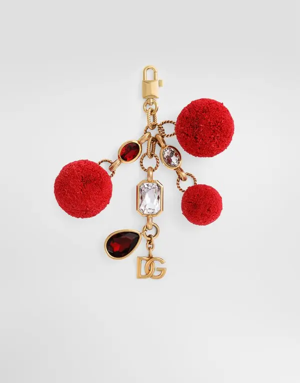 Dolce & Gabbana Metal Keychain With Charms