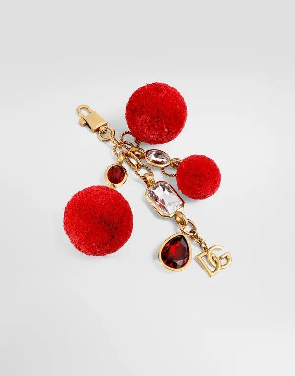 Dolce & Gabbana Metal Keychain With Charms