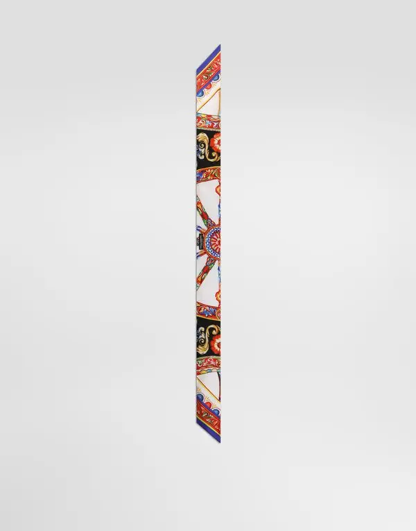 Dolce & Gabbana Carretto-print Silk Twill Bandeau - Multicolor