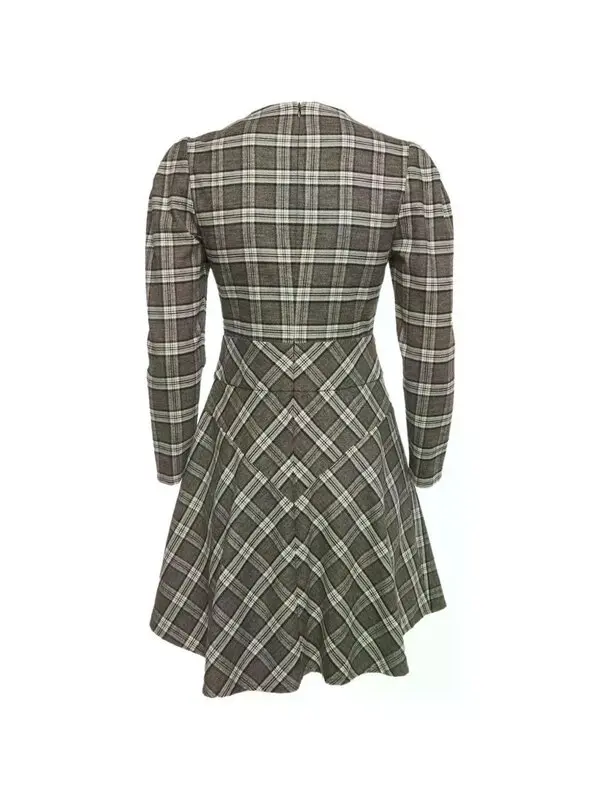 Maje Checked Mini Dress