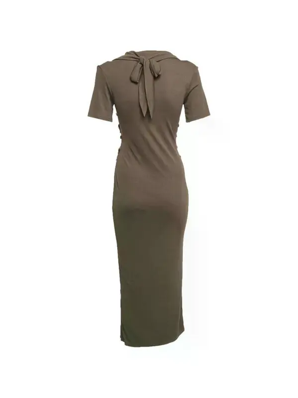 Nanushka Jannet Wrap Midi Dress
