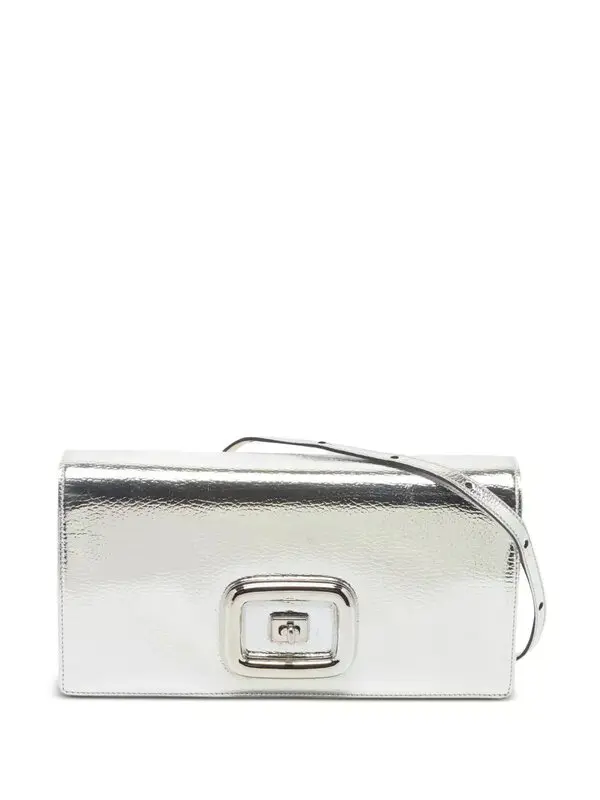 ROGER VIVIER Viv Choc Shoulder Bag - Silver