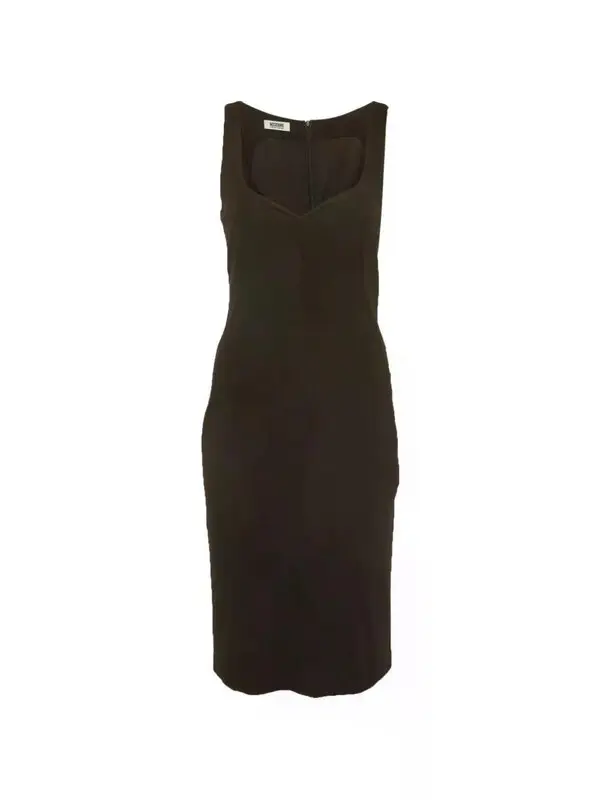 Moschino V-neck Sleeveless Mini Dress - Black