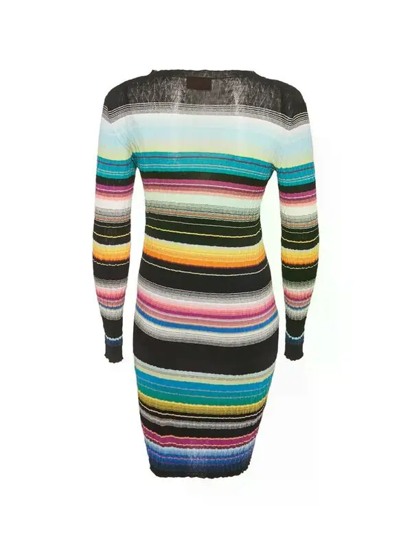 Missoni Rib-knit Striped Dress - Black