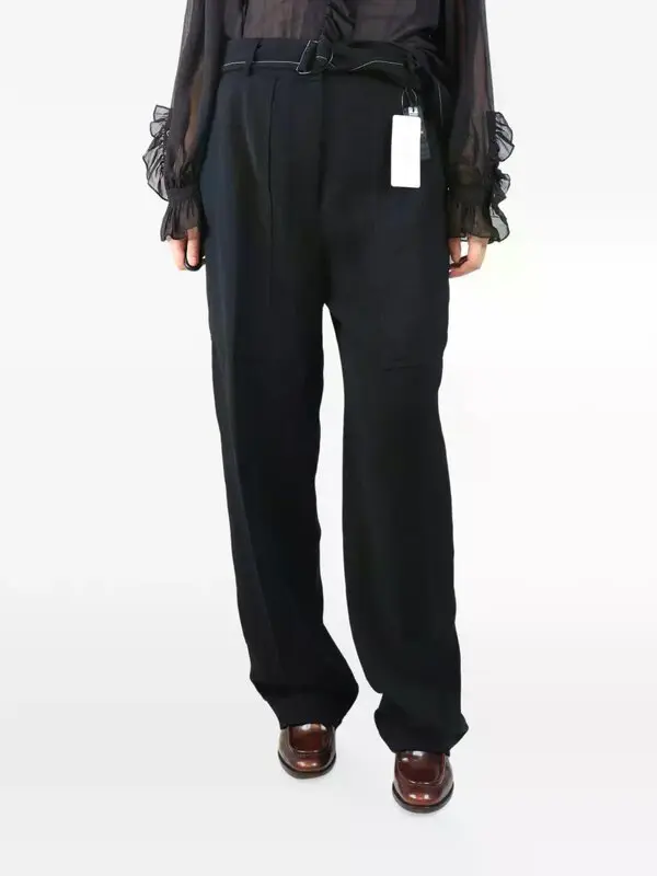 JOSEPH Belted Twill Trousers