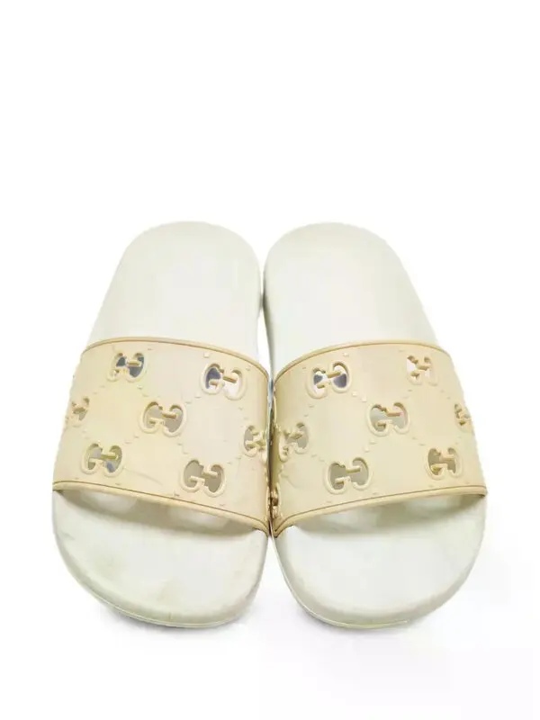 Gucci Gg Motif Pool Slides