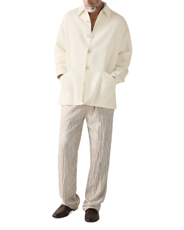 Zegna Wool And Linen Overshirt