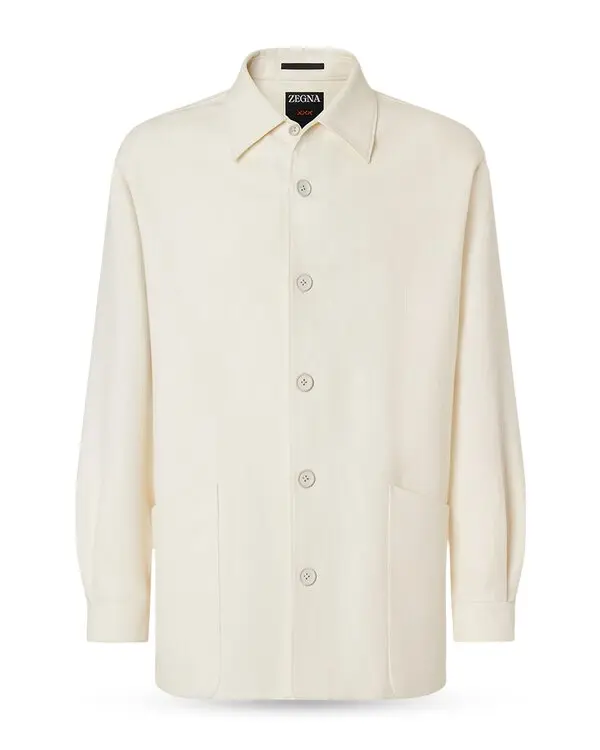 Zegna Wool And Linen Overshirt