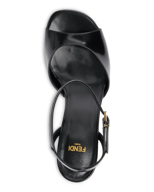 Fendi Arco Platform Sandals With Gold-tone Hardware
