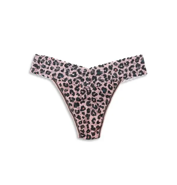 Hanky Panky Printed Signature Lace Original Rise Thong - Lucky Leopard