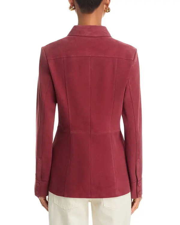 FRAME Suede Shirt - Garnet