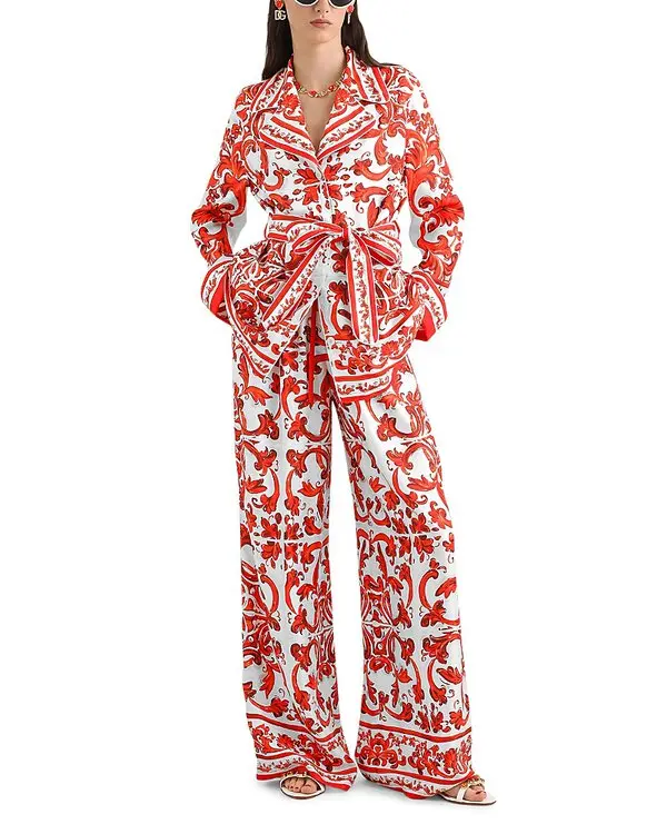 Dolce & Gabbana Printed Silk Shirt - Multicolor