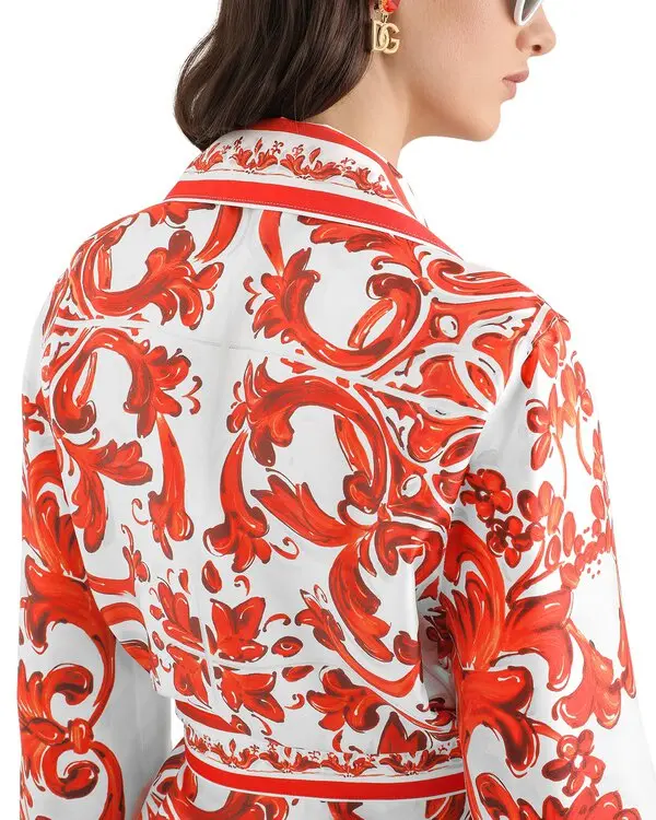 Dolce & Gabbana Printed Silk Shirt