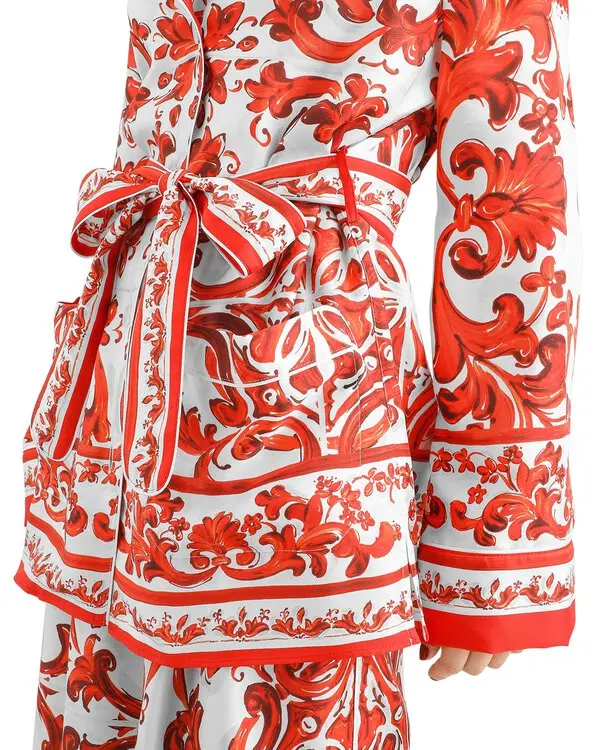 Dolce & Gabbana Printed Silk Shirt