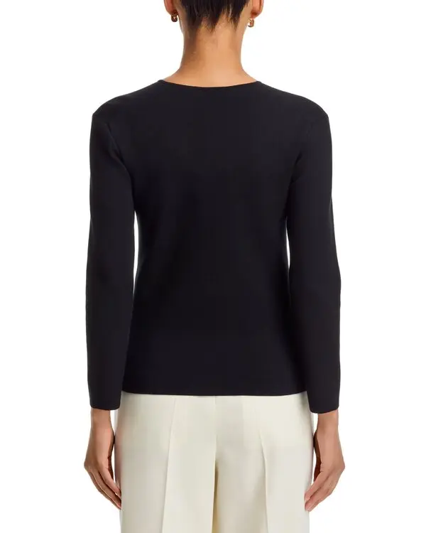 TOTEME Compact Knit V-neck Top