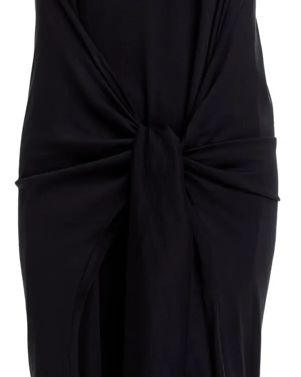 TOTEME Tie-waist Jersey Maxi Dress - Black