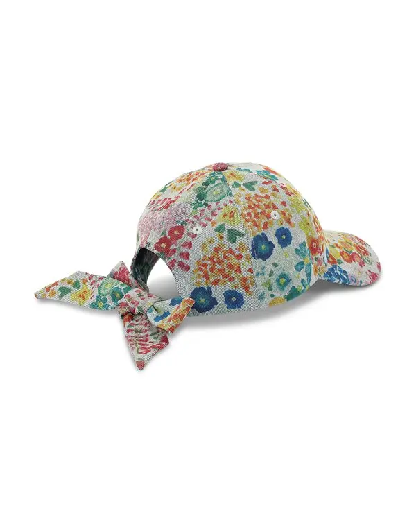 Kurt Geiger Floral Denim Baseball Cap