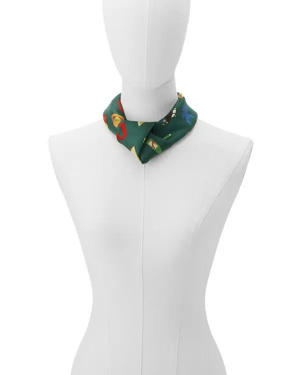 Kurt Geiger Icons Silk Square Scarf